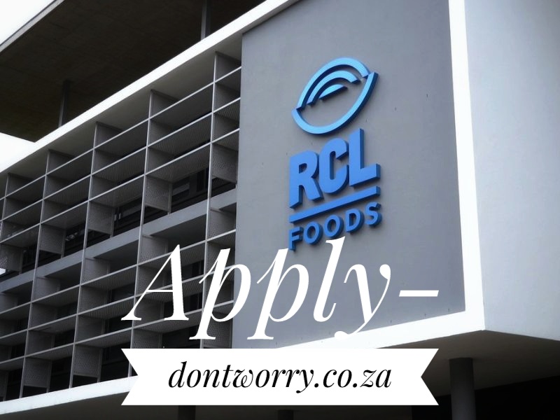 RCL Foods Learnership for 2026 - Don't Worry Job Connections